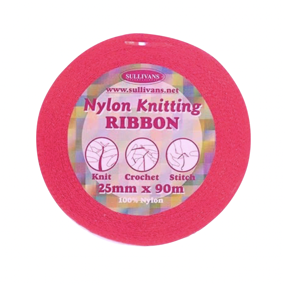 Nylon Knitting Ribbon - Fluro Pink – The Patchwork Pear