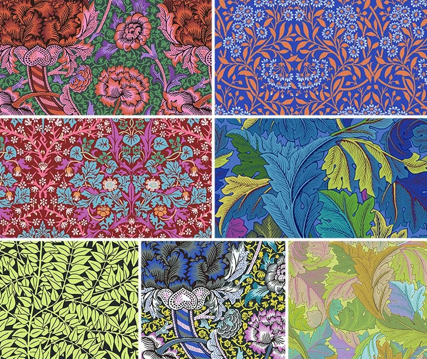 Kaffe x Morris & Co. - Bold - Fat Quarter Bundle – The Patchwork Pear