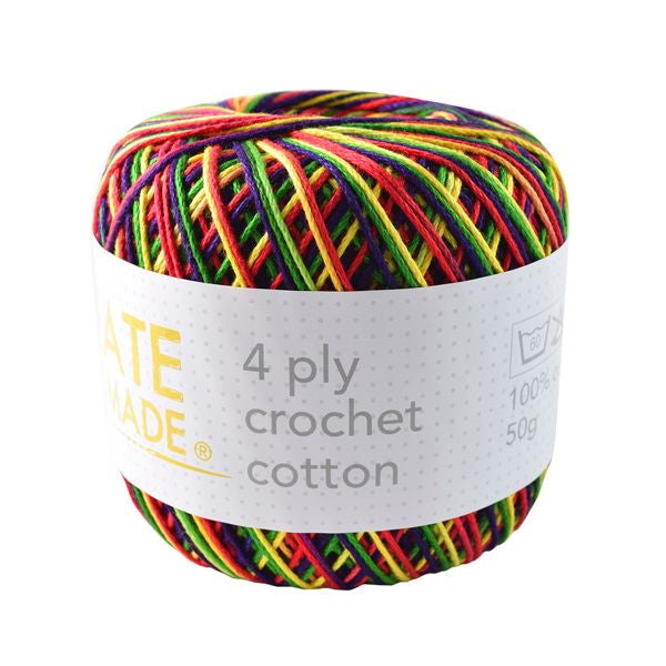 Crochet Cotton - Variegated Brights - BC4324 - 4ply – The Patchwork Pear